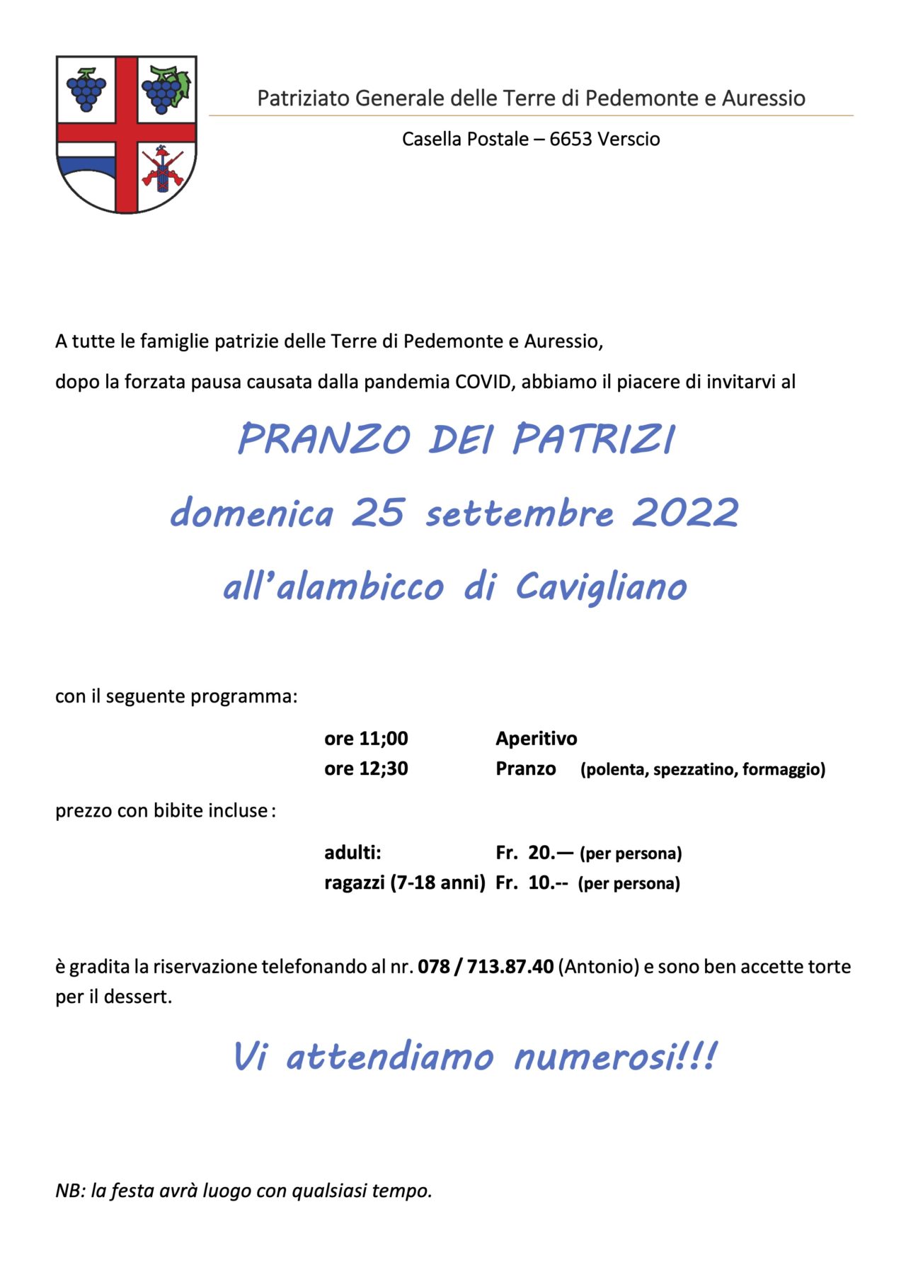 FESTA DEI PATRIZI 2022 | Patriziato Generale delle Terre di Pedemonte e ...